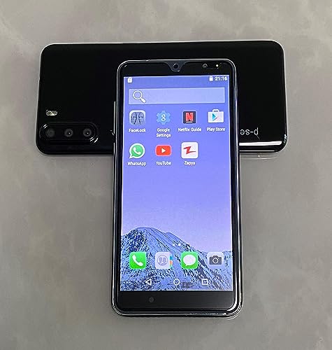 aderroo Unlocked Cell Phone,Y77 Android Smartphone, 5.72-inch IPS Full-Screen,Front and Rear Cameras,1GB RAM 8GB ROM,Only Supports Dual SIM Card Frequency Band of 3GWCDMA :850/2100MHZ(Black)