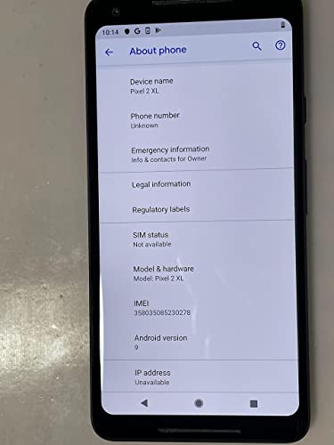Google Pixel 2 XL 128GB - 4G LTE GSM Factory Unlocked, Google Edition - International Model - Black