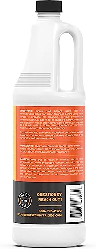 BUBBA'S ROWDY FRIENDS Bubbas Carpet Cleaner Solution for Shampoo Machine - Best Deep Cleaning Solution for Carpets, Rug, Couch, and Car - Works in Any Shampooer - Pet Home Essentials