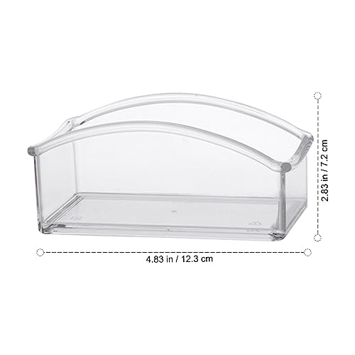 BESTonZON Tea Bag Organizer Acrylic Tea Bag Holder Clear Plastic Tea Box for Tea Bags Dispenser Office Supplies Crafts and Small Items