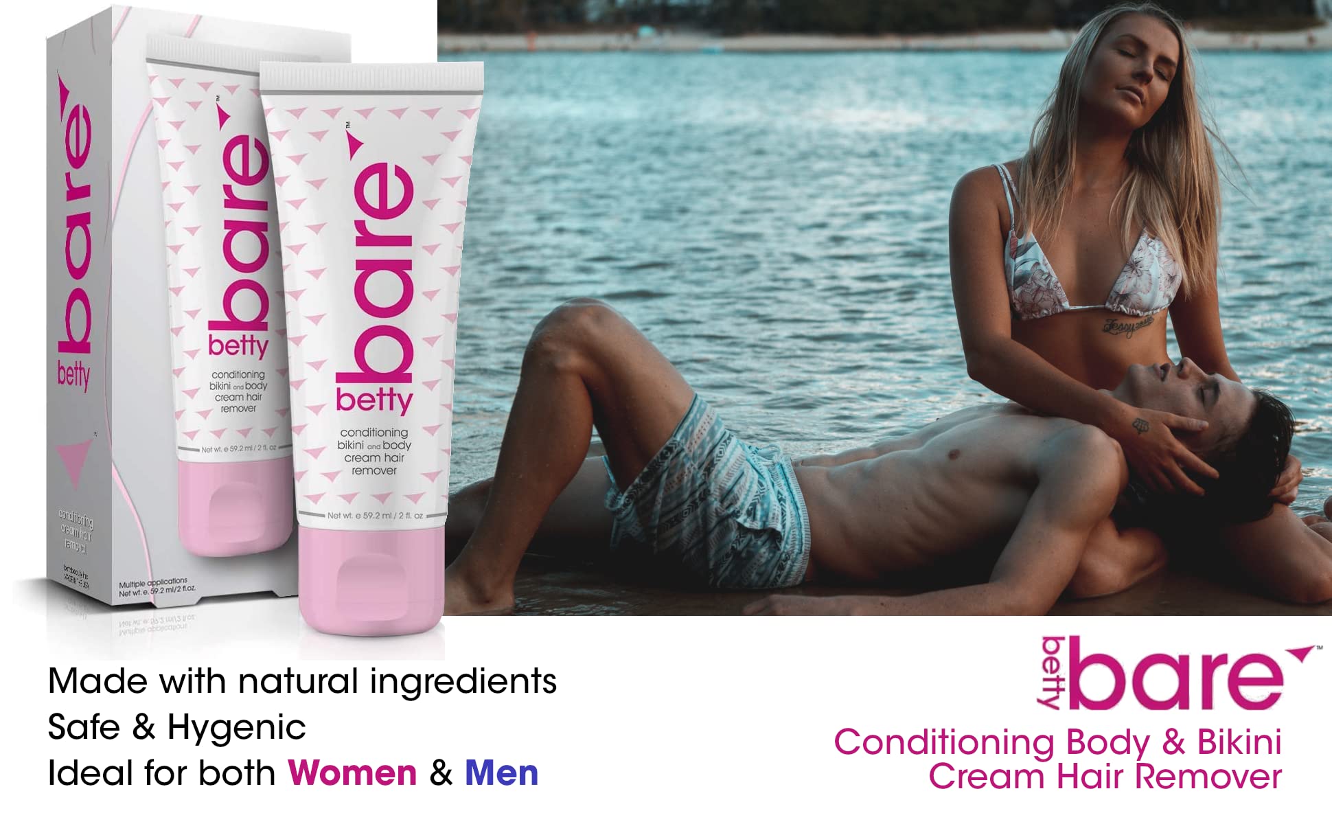 Bettybare Condtitioning Body and Bikini Cream Hair Remover 2. ounce