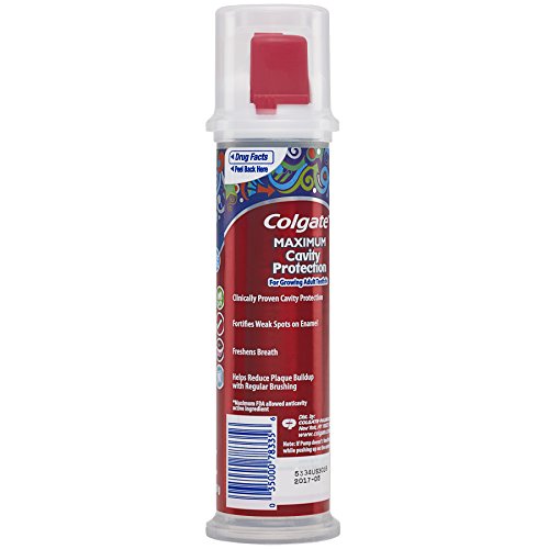 Colgate Kids Toothpaste Pump, Maximum Cavity Protection, 4.4 ounces (12 Pack)