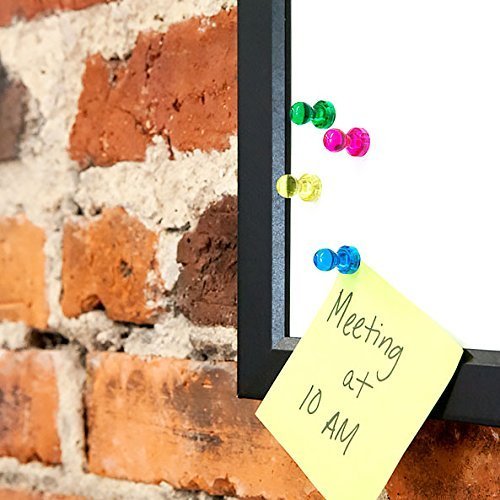 Bullseye Office - Assorted Acrylic Push Pin Magnets - Perfect as Refrigerator Magnets, Whiteboard Magnets, Office Magnets (48, Assorted)