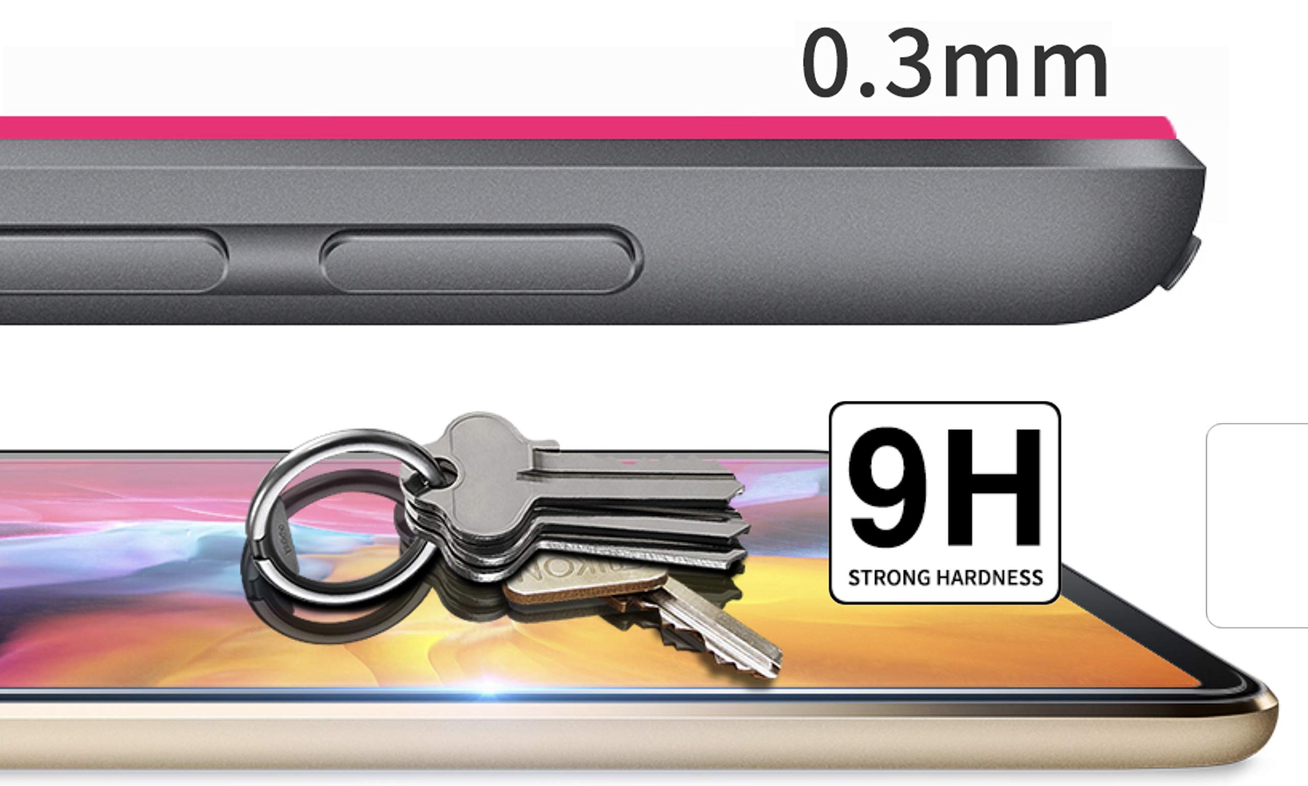Pokanic - Compatible with iPad 8 (2020) 7 (2019) Generation 10.2 Inch Screen Protectors, Pencil HD Tempered Glass 9H Films, Anti-Scratch Anti-Fingerprint Easy Install 8th 7th (2 Pack)