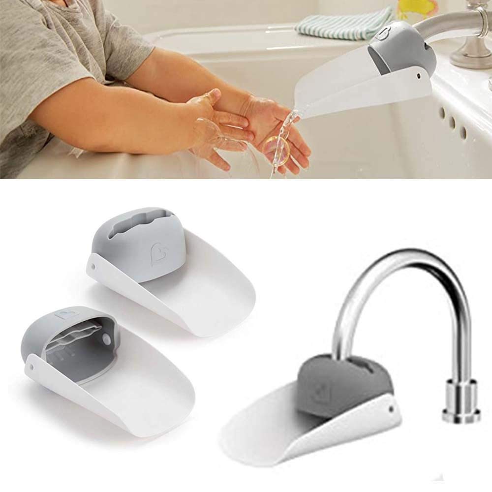 2pcs Faucet Extender,Kitchen Tool Regulator Water Faucet Sink Handle Extender Children Water-saving Washing Hands Aid
