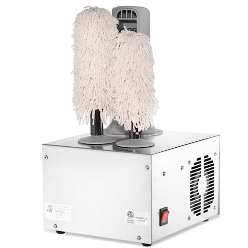 Blesk Glass Polisher - Wine Glass Polisher- Commercial Electric Machine - High Powered Heater & Microfiber Brushes - Safe & Hygienic for Restaurants