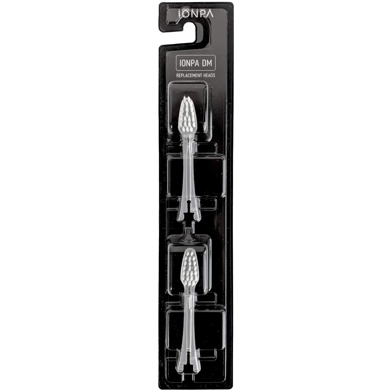 IONPA [DM - Clear] Replacement Brush Head, 2pcs/Pack, Made in Japan IONIC KISS You, hyG