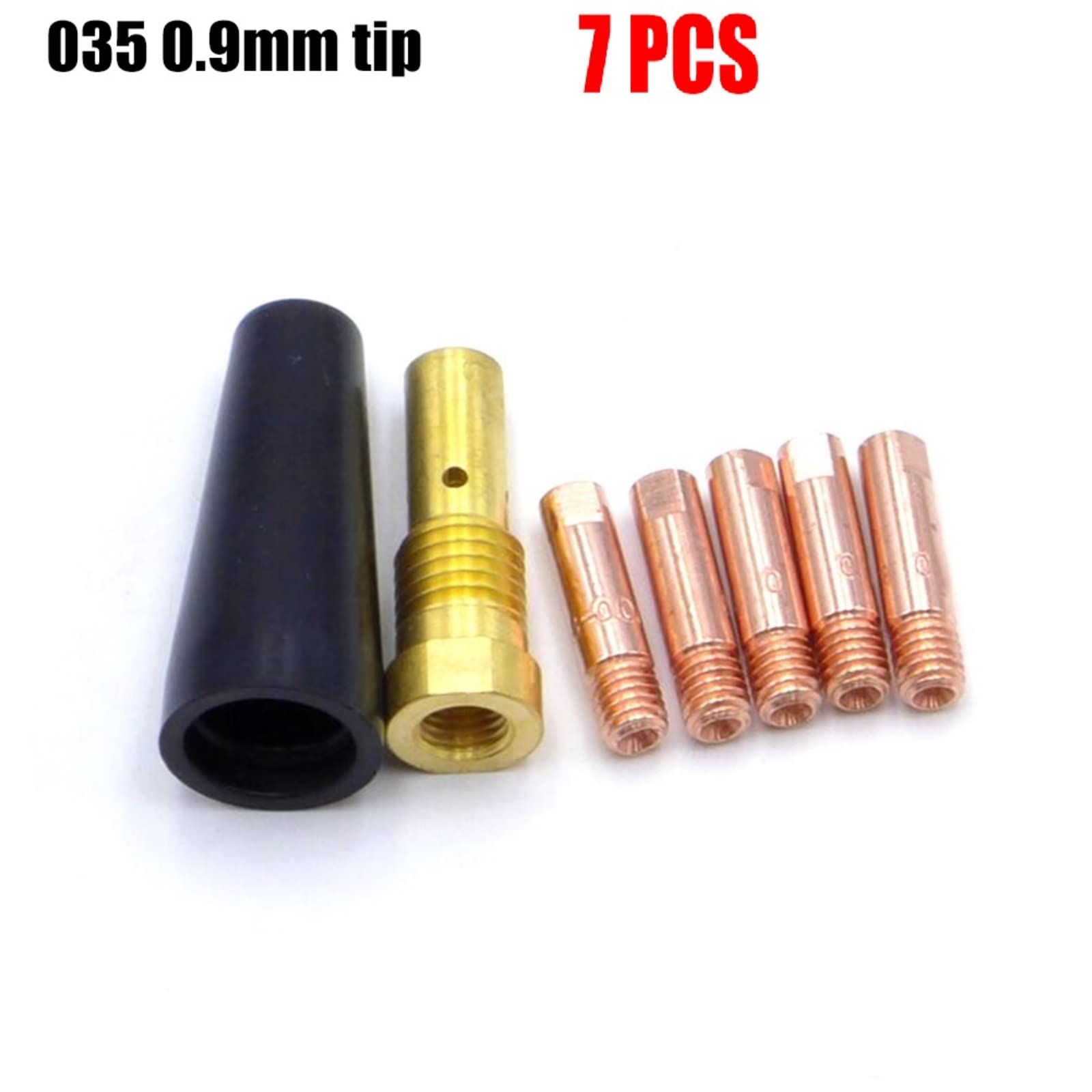 7Pcs MIG Welding Gun Kit, Gasless Nozzle Tips for Century FC90 Flux-Cored Wire Feed Welder K3493-1