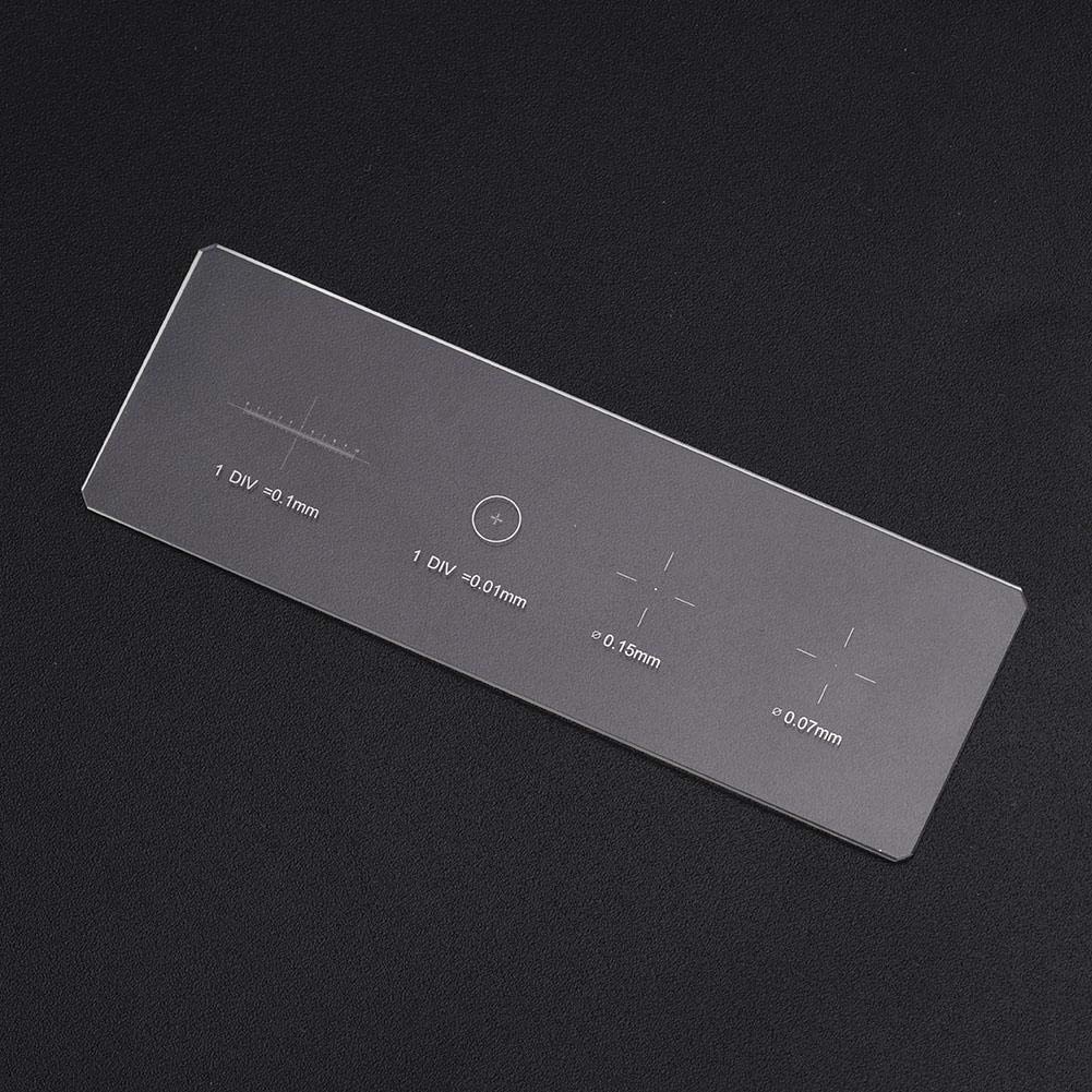 Microscope Slides Reticle Calibration Slide Ruler Microscope Objective Micrometer Calibration Slide Glass Stage Micrometer DIV 0.01mm