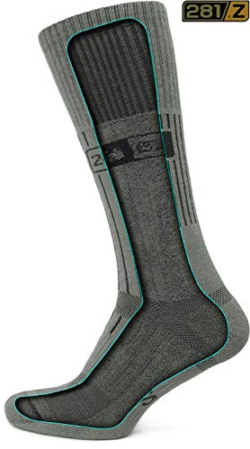 281Z Military Demi Season Breathable Over The Calf Army Uniform Boot Socks (Foliage Green)(Small 3 Pairs Pack)