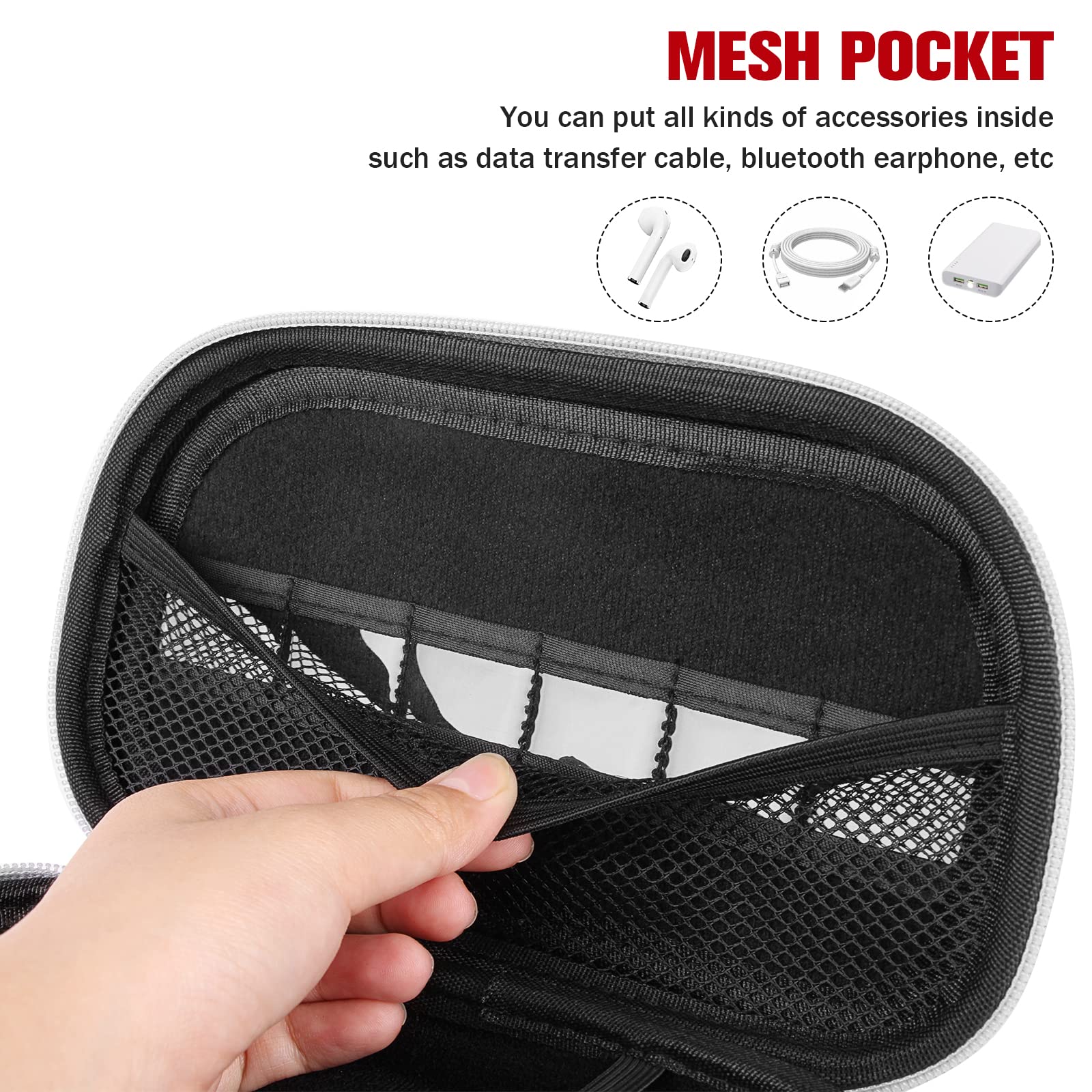 COLOR TREE Storage Case Carry Case Bag Compatible with PS Vita, PS Vita Slim, for PS Vita 1000/2000, Protective Hard Case Cover, Waterproof Shockproof Storage Travel Bag Travel Carrying Case