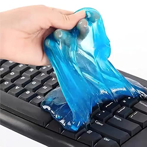 ARMARD Car Cleaning Gel Pc Laptop Keyboard Electronics Sticky Universal Interior Detailing Tool Cleaner Duster Remove Putty Dirt Debris Car Home Office Vent Console Dust 160g 1Pc Random Gel Color