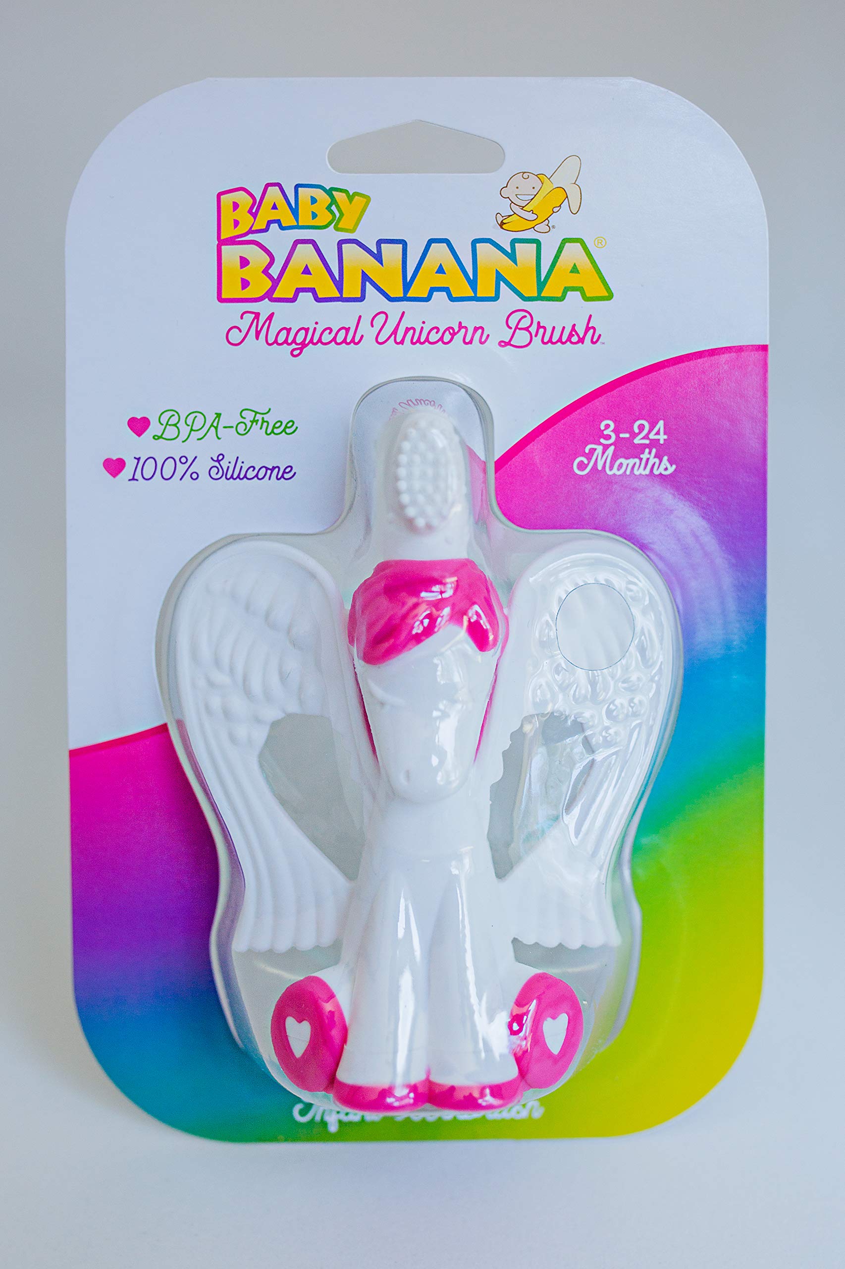 Baby Banana - Magical Unicorn Toothbrush , Training Teether Tooth Brush for Infant, Baby, and Toddler