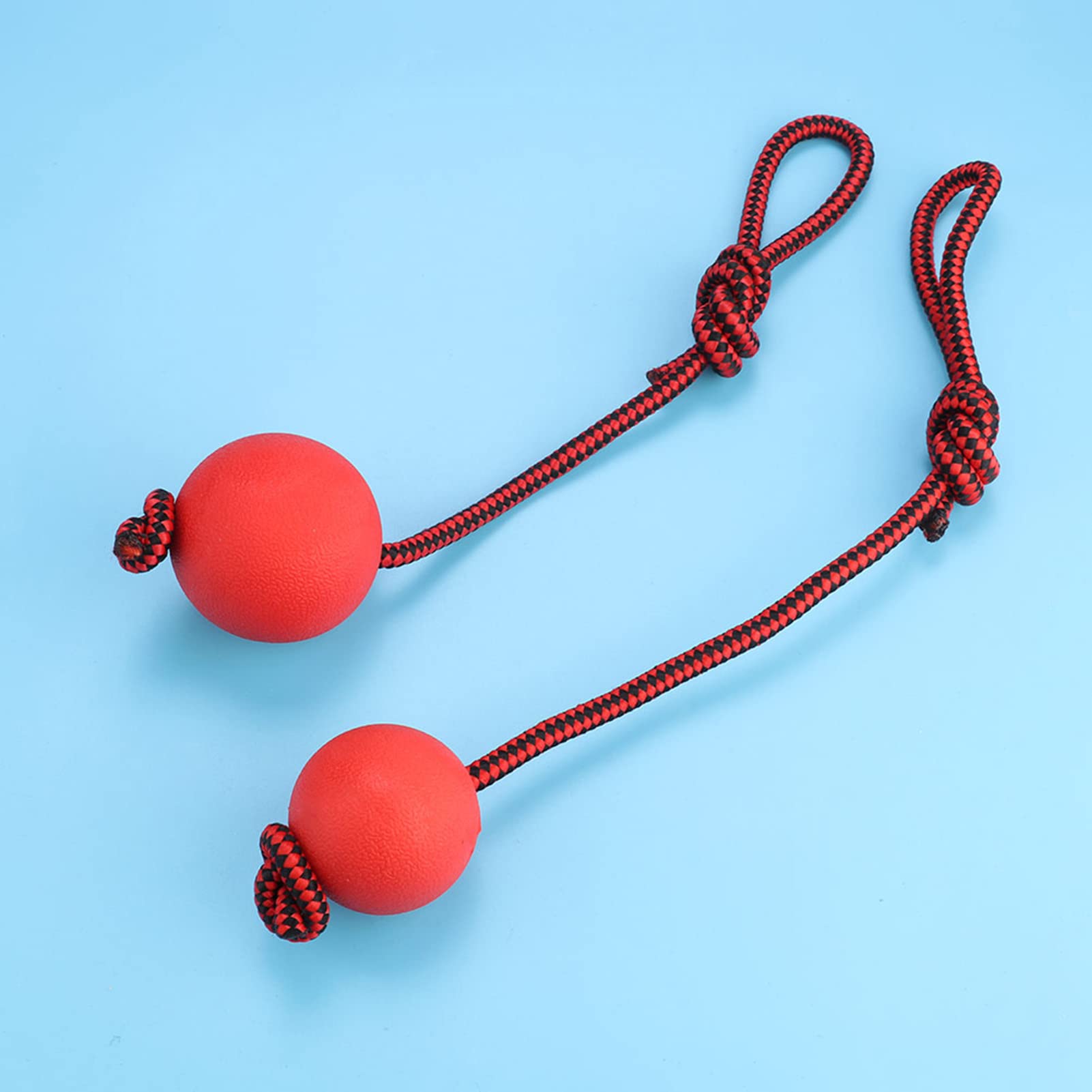 Qyebavge Dog Bite Training Ball with Rope – Durable Rubber Chew Toy for Dental Health, Interactive Play Pet Accessory