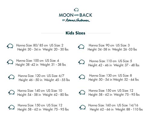 Moon and Back by Hanna Andersson Unisex Kids' Organic Holiday Family Matching 2 Piece Pajama Set, Pack of 2, Red/Green, Stars, 6-7