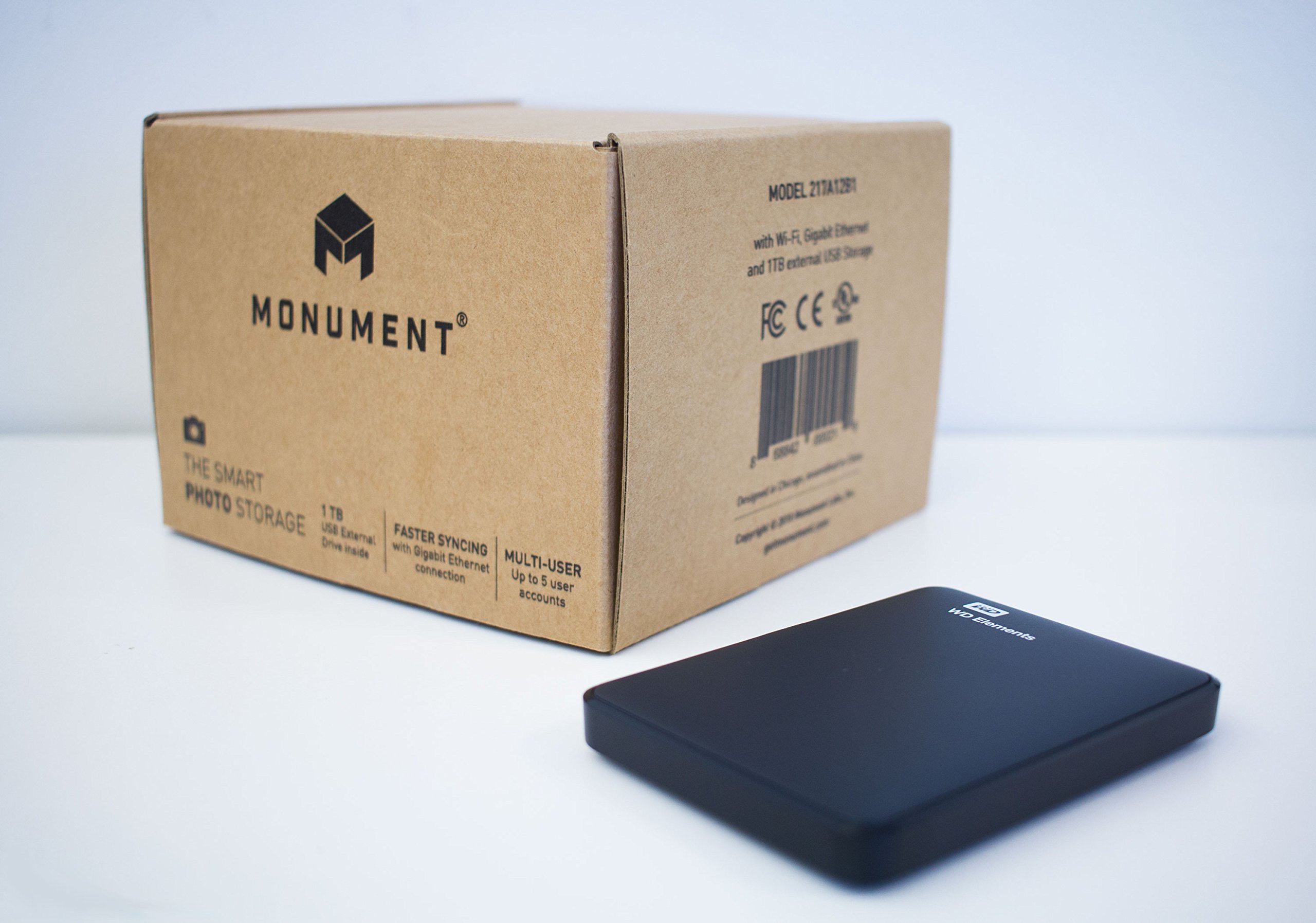 Monument Smart Photo and Video Storage Device - 1TB External SSD Storage Included