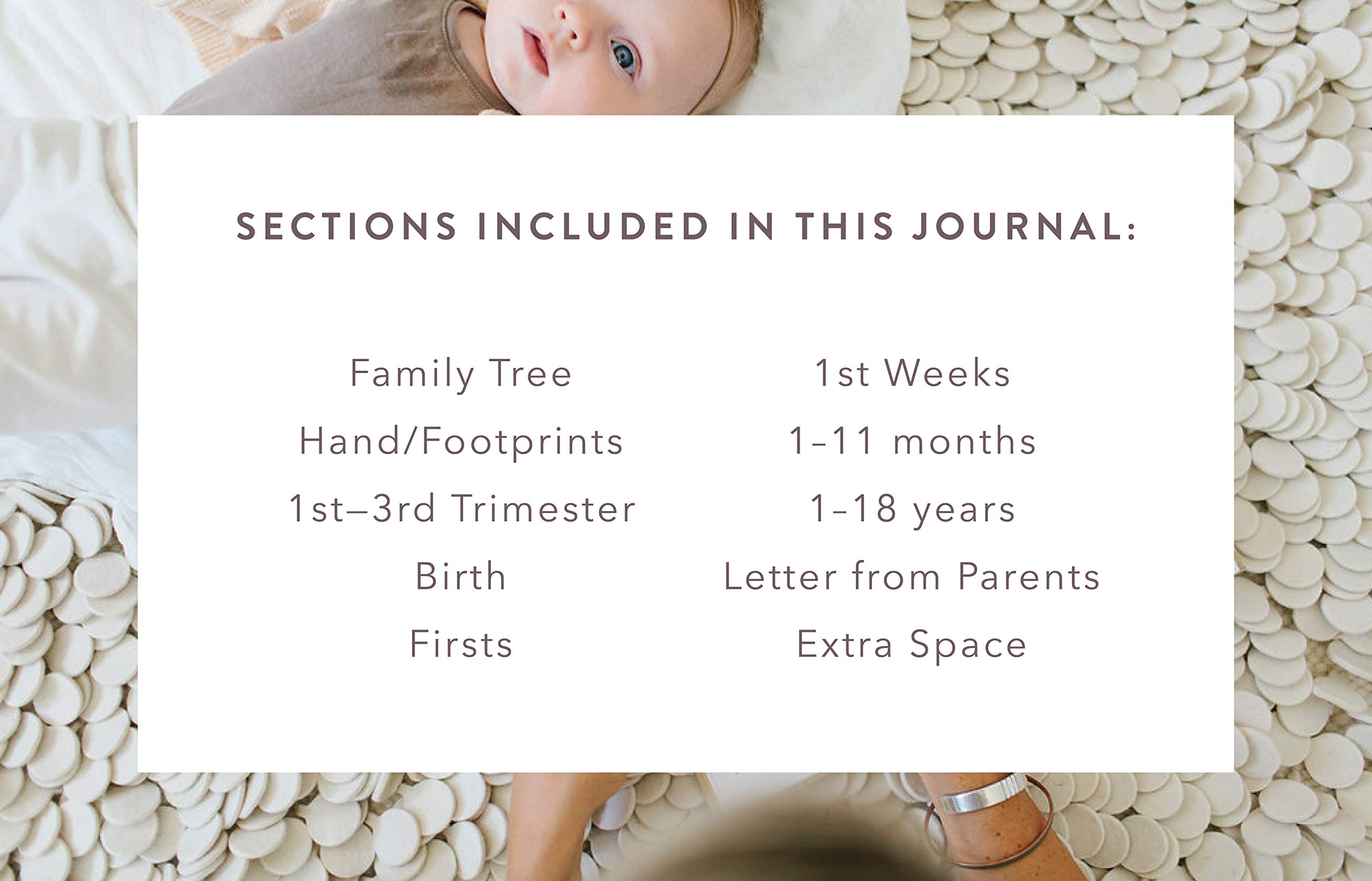 Promptly Journals, A Complete Childhood History: From Pregnancy to 18 Years Old (Navy Blue, Linen) | Baby Book and Pregnancy Journal | Baby Memory Book