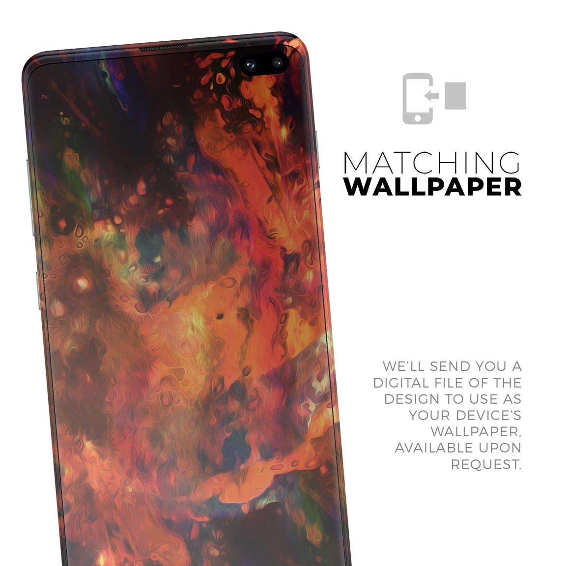 DesignSkinz Blurred Abstract Flow V35 Protective Vinyl Decal Wrap Skin Cover Compatible with The Samsung Galaxy S20 (Screen Trim & Back Glass Skin)