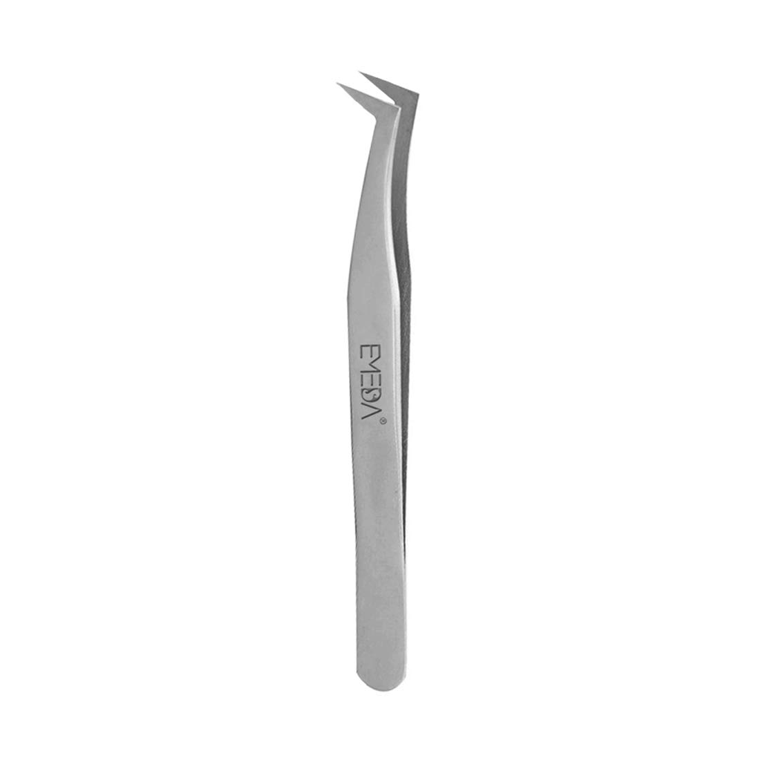 EMEDA Eyelash Extension Tweezers for Volume Lashes Professional Precision Stainless Steel VETUS 6A-SA Mega Curved Tips Flat Tweezer Tools for Individual Eye Lash Extensions Fan Supplies