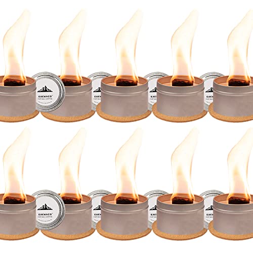 8 Pack of Tabletop Portable Campfire Mini Fire Pit S'Mores Maker, Convenient and Portable Bonfire Birthday Christmas Set, Great for Picnics, Party and Home Indoor Decoration (with 8 Cork pad)