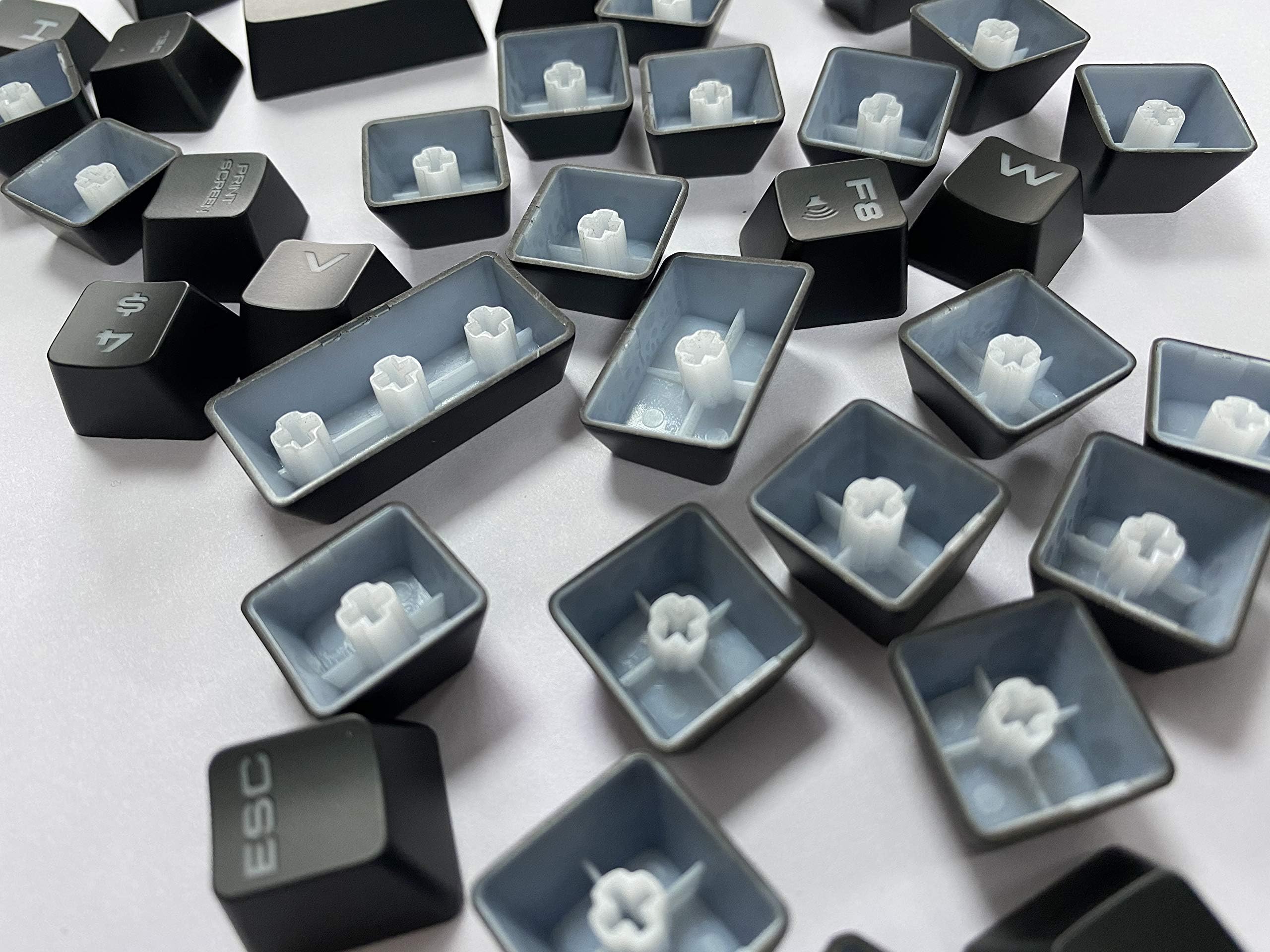 Suitable for Corsair Strafe RGB mk.2 K70 K68 K63 K65 K95 K90 Keyboard keycap, 104 Keys. Spare keycaps for Mechanical Gaming Keyboard