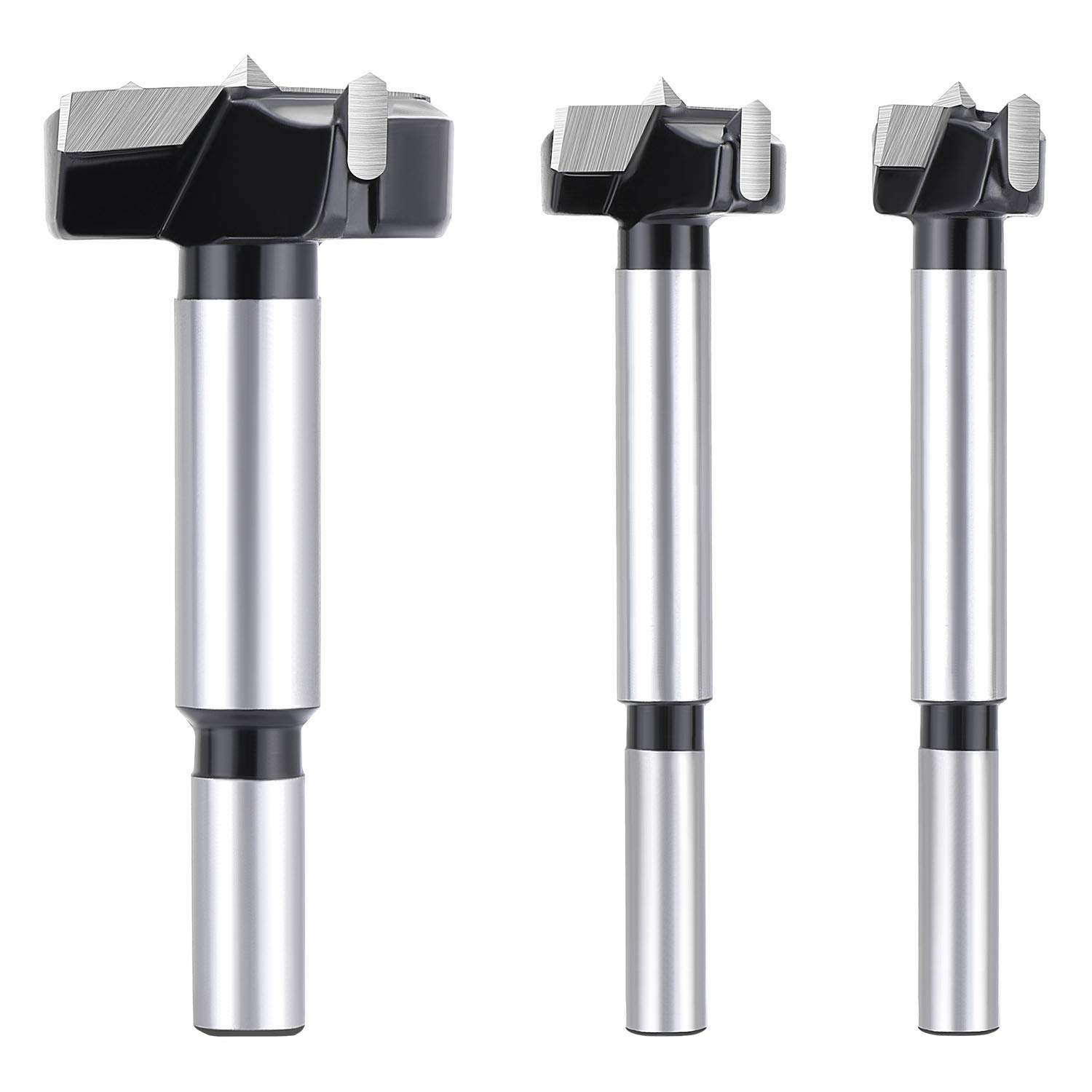 WiMas 16/22/35mm Forstner Drill Bit Set Woodworking Carbon Steel Wood Drilling with Centring Tip Diameter Drill Hole 3PCS for Wood Products, Plastics,Plywood etc