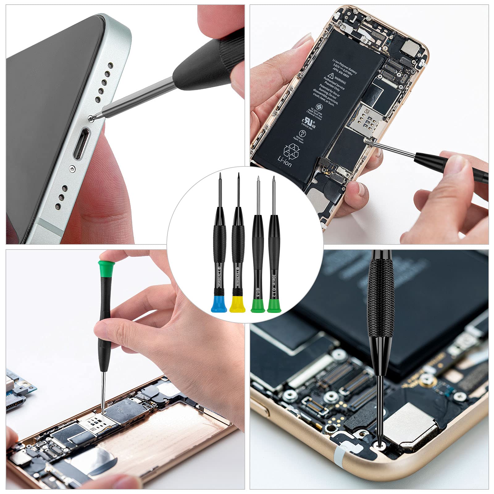 29Pcs Precision Screwdriver Set, Cellphone Repair Tools Kit For Fix Phone/Android,Iphone, Tablet, Computer, Pc, Watch, Ps4 And Replace Screen Battery Camera Small Electronics Open Pry Tool Kits DIY