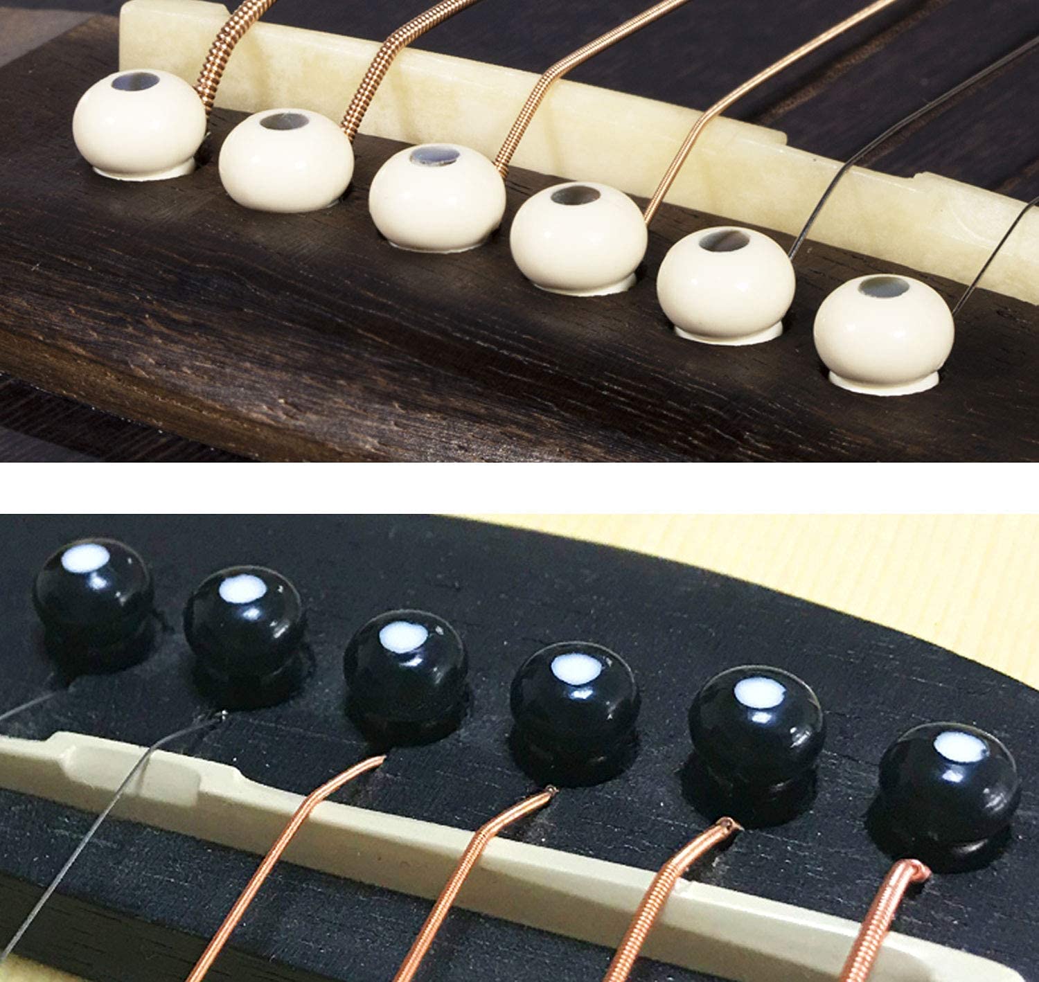 32pcs Acoustic Guitar Bridge Pins Pegs Puller Remover,Guitar Bridge Saddle nut Guitar Accessories Parts