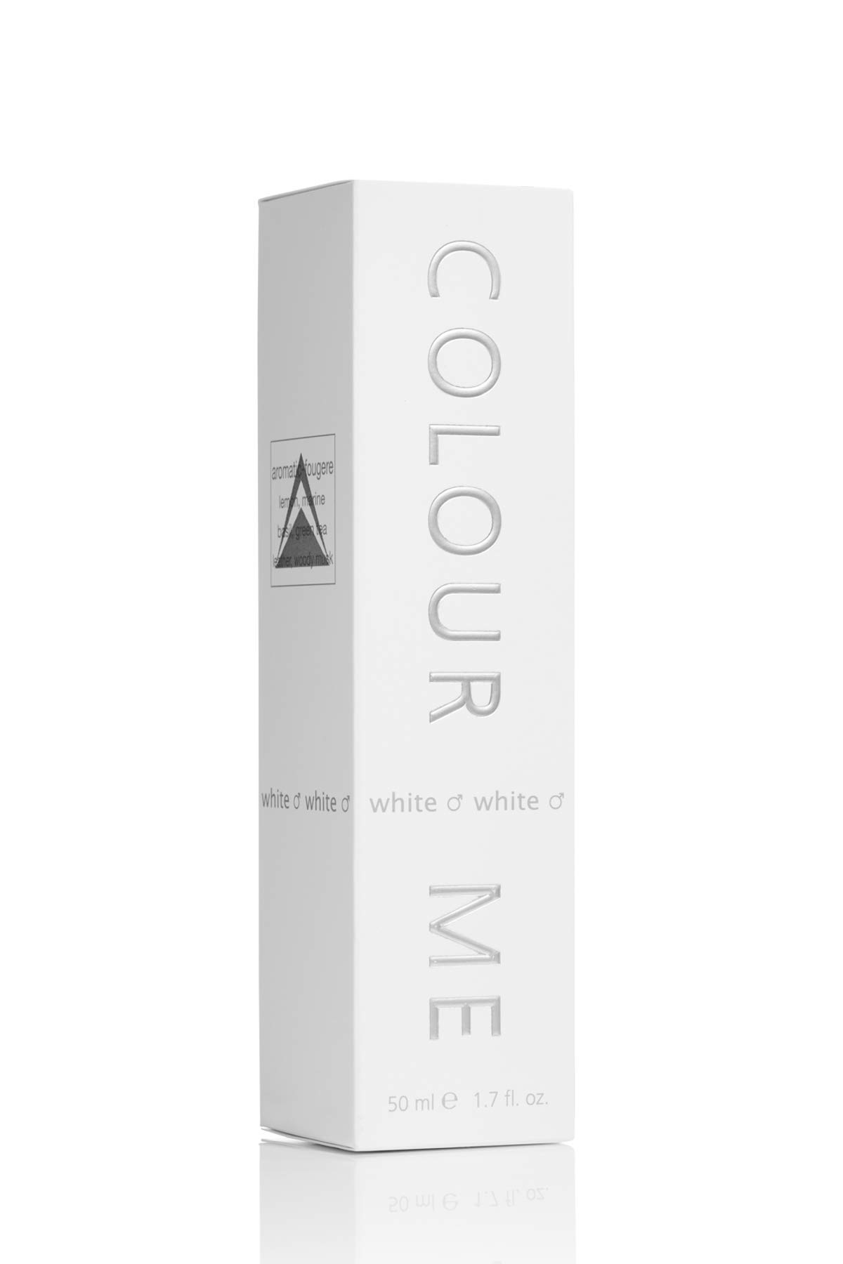 Colour Me White by Milton-Lloyd - Perfume for Men - Aromatic Fougere Scent - Opens with Bergamot, Orange, and Neroli - Blended with Cedar, Patchouli, and Musk - Modern Fragrance - 1.7 oz EDP Spray