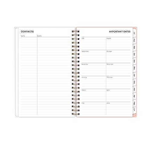 2023-2024 Blue Sky™ Weekly/Monthly Planning Calendar, 5" x 8", Roosevelt Multi Frosted, July 2023 to June 2024, 144277