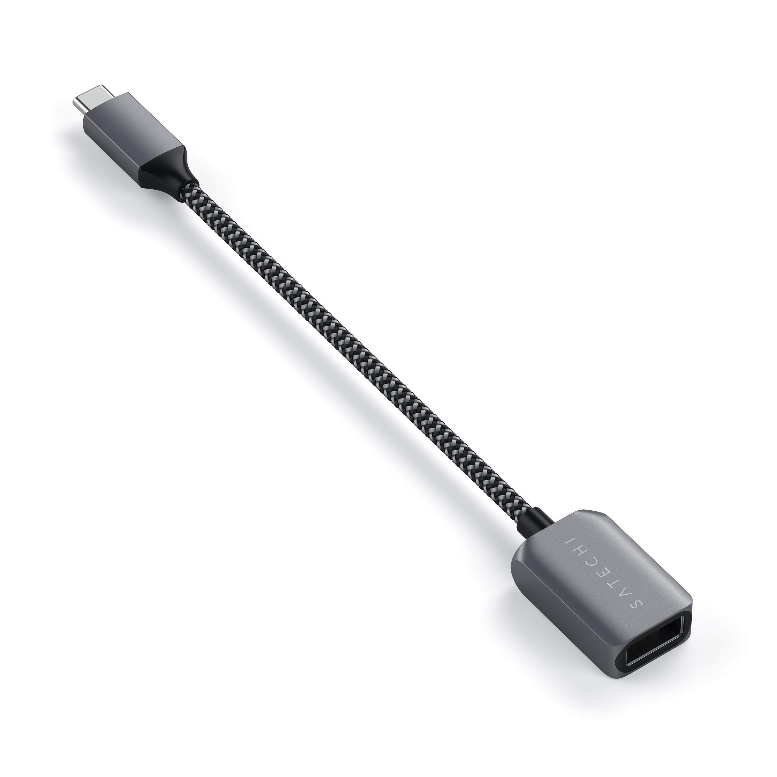 Satechi USB C to USB-A 3.0 Cable Adapter, USB Type C to Type-A Female with Data Transfer up to 5Gbps, USB C Adapter for MacBook Pro/Air M1 M2 M3, Dell, HP, Surface, Lenovo, iPad
