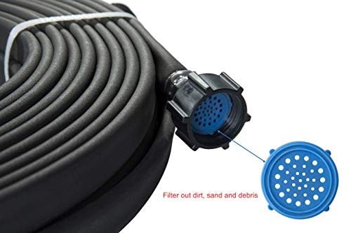 GREEN MOUNT 04070P Garden Soaker hose 1/2 inch 50 ft Heavy Duty for Flower Beds, Seedling