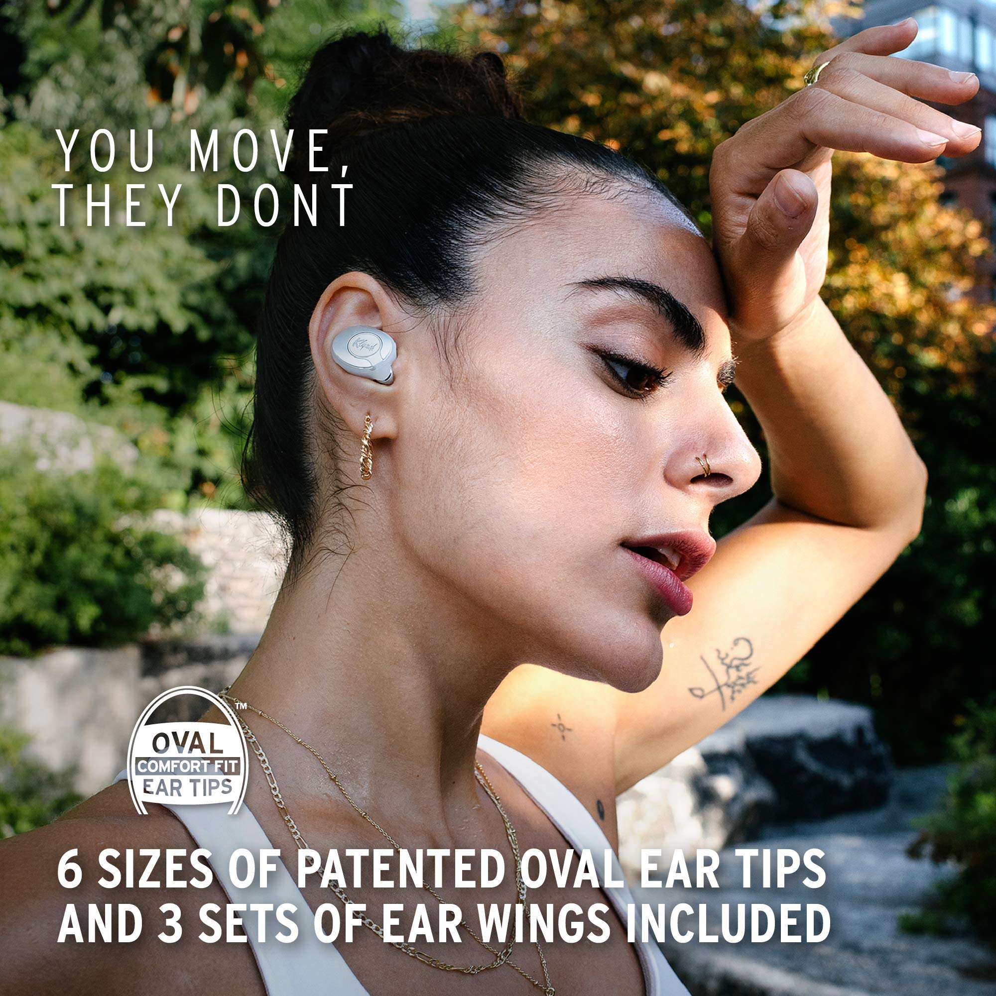 Klipsch T5 II True Wireless Sport Earphones with Dust/Waterproof Case & Earbuds, Best Fitting Ear Tips, Ear Wings, 32 Hours of Battery Life, and Wireless Charging Case