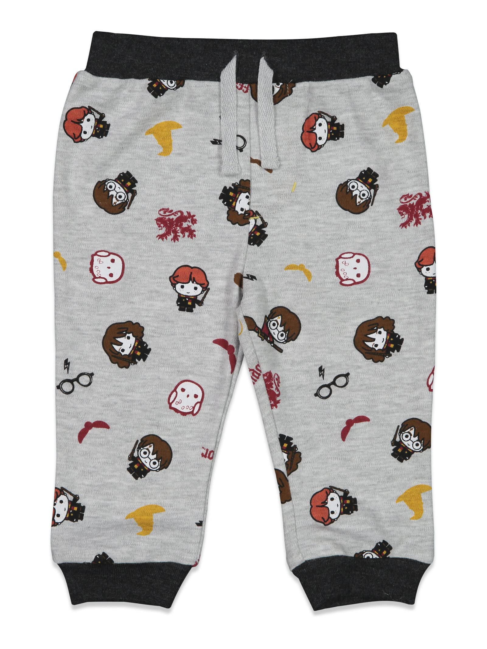 Harry Potter Newborn Baby Boys 3 Pack Jogger Pants Gryffindor 6-9 Months Multicolor