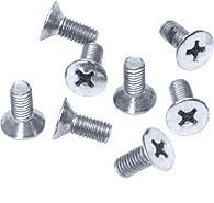 CRL Polished Chrome Phillips 6 mm x 15 mm Cover Plate Flat Head Screws - Package