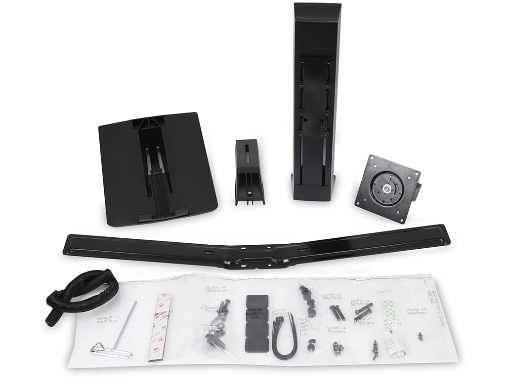 Ergotron – WorkFit Monitor and Laptop Kit – for Monitors Up to 24 inches, 6 to 16 lbs – Add-on for WorkFit-T, WorkFit-TL, WorkFit-TX and WorkFit Corner – Black