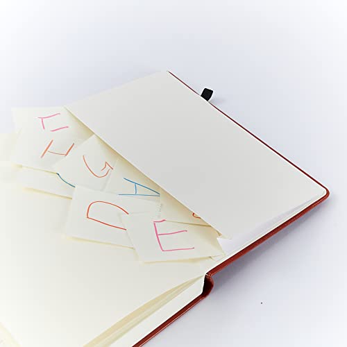 996DEMING Lined Journal Notebook - 360 Pages Journals for Writing A5 College Ruled Notebook,100gsm Lined Paper,Leather Hardcover Journal for Men and Women,Office Notebook for Work,5.75'' X 8.38'' (Burgundy)