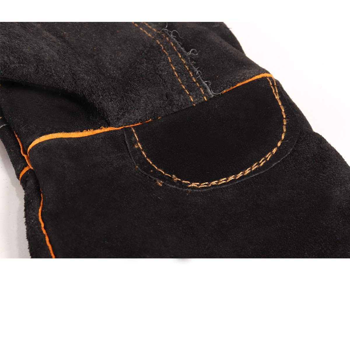 Less bad Animal Protection Gloves Anti-Bite & Scratch Handling Gloves for Dog Cat Bird Reptile Snake (Black-1)
