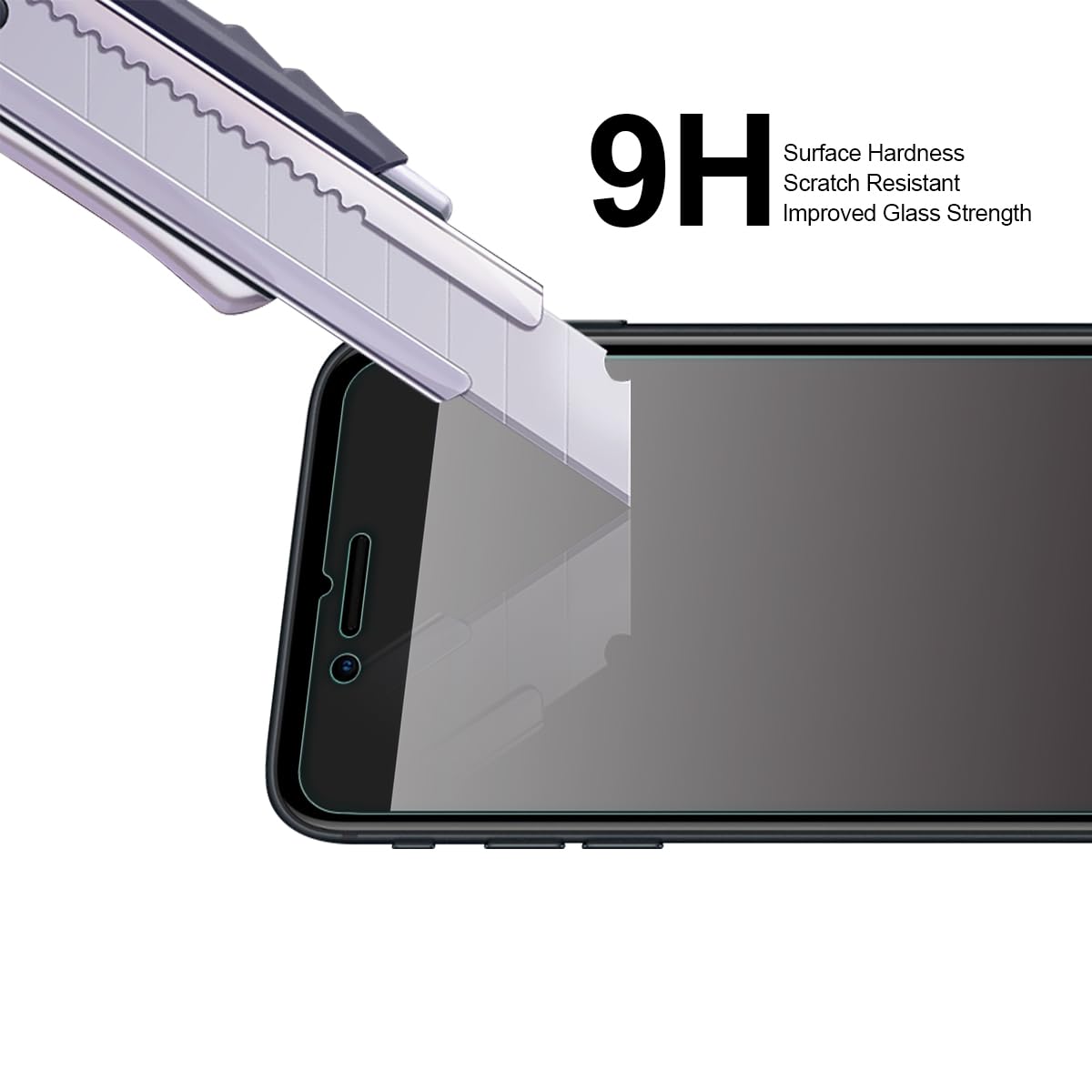 Supershieldz (2 Pack) Designed for iPhone SE (2022, 3rd Gen) / iPhone SE (2020, 2nd Generation) / iPhone 8/7 (4.7 Inch) Tempered Glass Screen Protector, Anti Scratch, Bubble Free