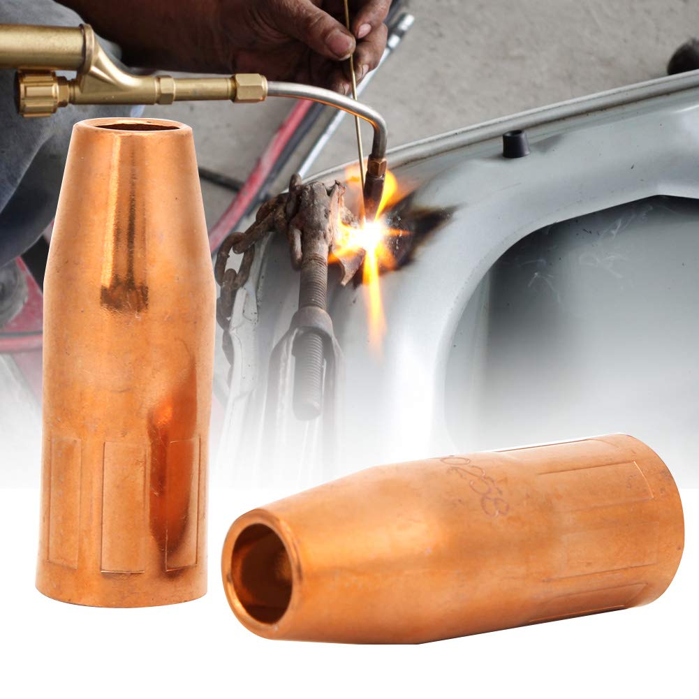 2Pcs MIG Welding Gun Nozzle,200-258Tip-Nozzle,1/2"Contact Tip Nozzles ,for Miller M25/M40 Hobart MIG Welding Gun.