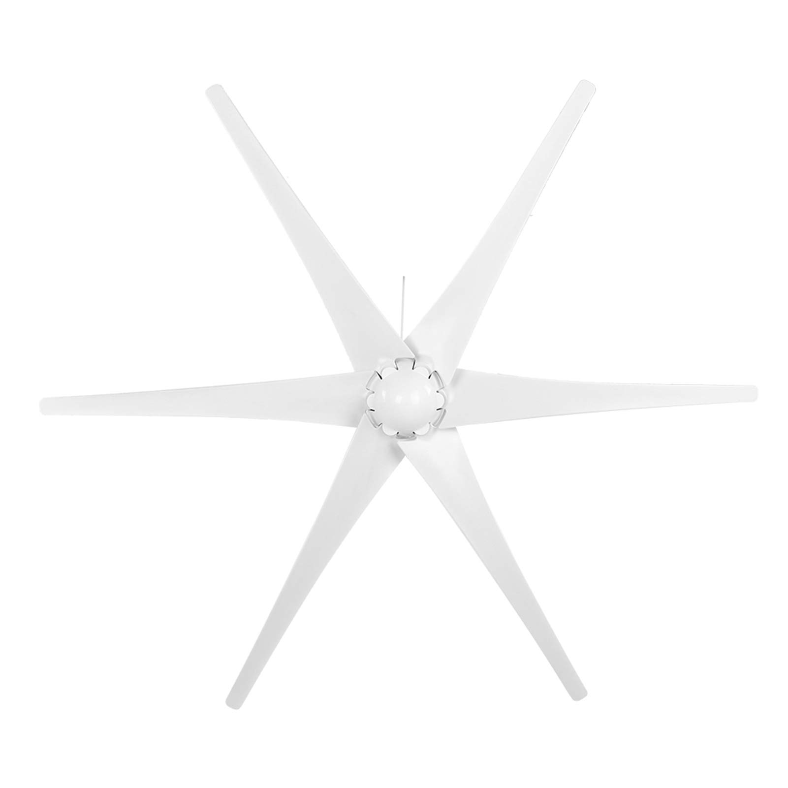 800W Windmill Turbines Generator Small 6 Blade Wind Industrial Machinery Equipment for Marine Home Charging (White 24V)