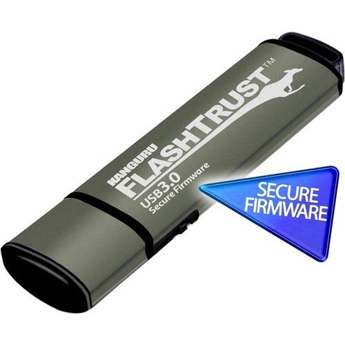 Kanguru Flash Trust – 256GB Secure Firmware Flash Drive – Write Protect Switch – SuperSpeed USB 3.0