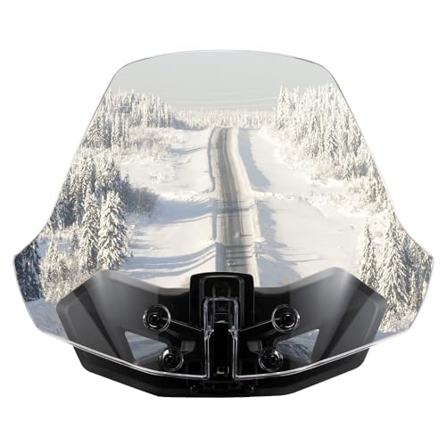 A & UTV PRO Adventure Wider Windshield for Can Am Ryker All Models Accessories, Upgrade XXL Adjustable Hard Coated Windscreen Wind Deflector, Replace OEM #219401032