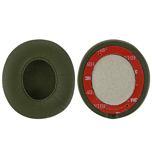 Geekria QuickFit Replacement Ear Pads for Beats Solo3, Solo 3.0 Wireless (A1796) Headphones Earpads, Headset Ear Cushion Repair Parts (Green)