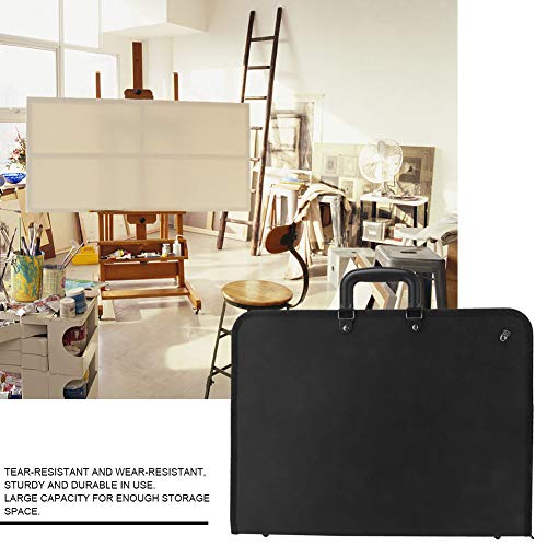 Art Portfolio Bag 11.7 x 16.5 Inch, Art Portfolio Tote A3 with Nylon Shoulder Art Supply Bag Portfolio Folder for Artwork, Poster, Scrapbook, Keepsake and Bulletin Board