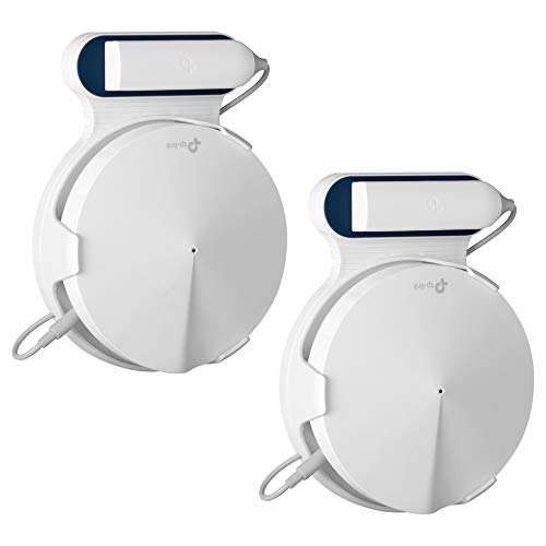 STANSTAR Wall Mount for TP-Link Deco M9 Plus Home Mesh WiFi System, Sturdy Brackets, Easy Moved, Space Saving,without Messy Wires and Screws(2 Pack)