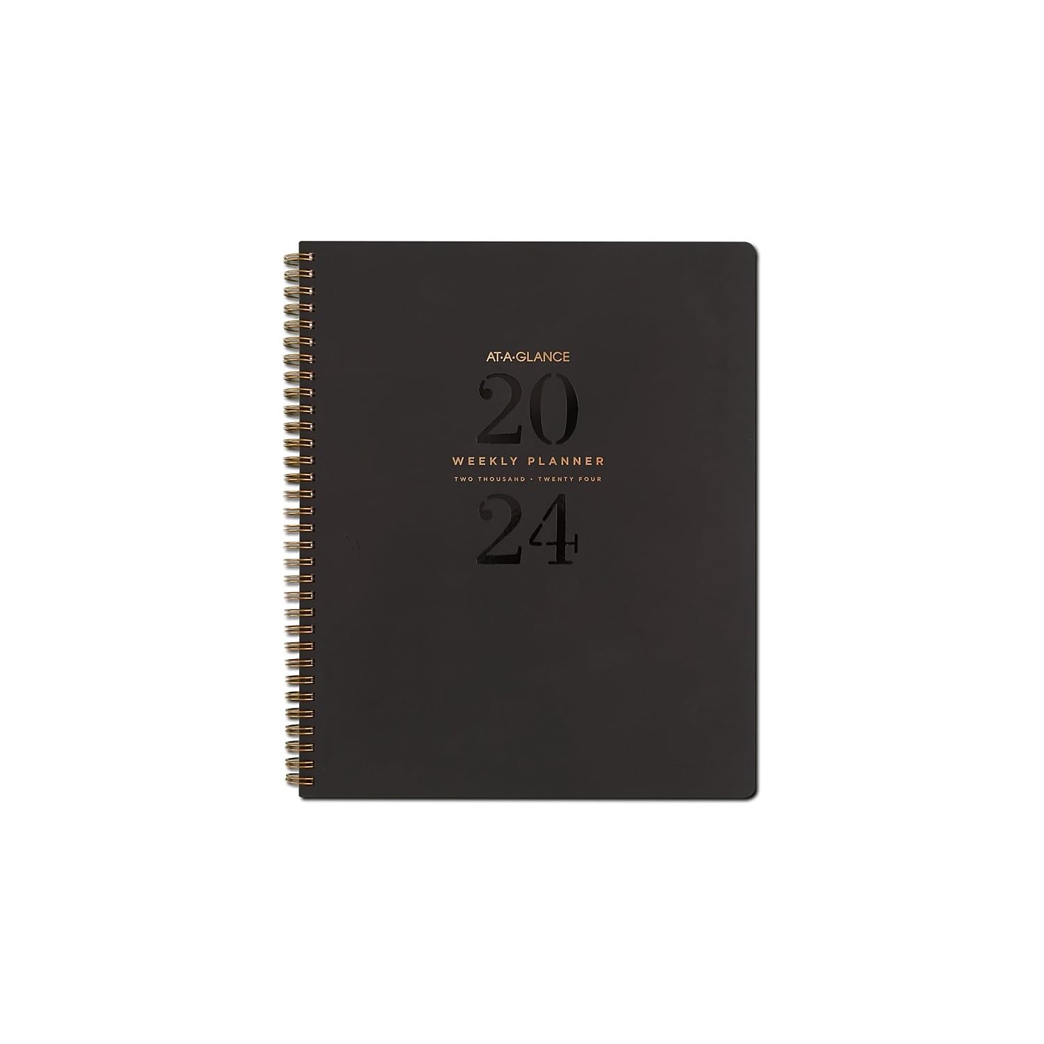 2024 AT-A-GLANCE Signature Lite 8.5-inch x 11-inch Weekly & Monthly Planner, Black (YP905L-05-24)
