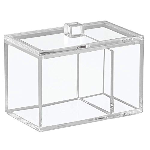 iDesign Clarity Wall Mount Nail Polish Storage Rack with 3 Shelves for Bathroom, Vanity, Closet, Bedroom, Set of 1, Canister