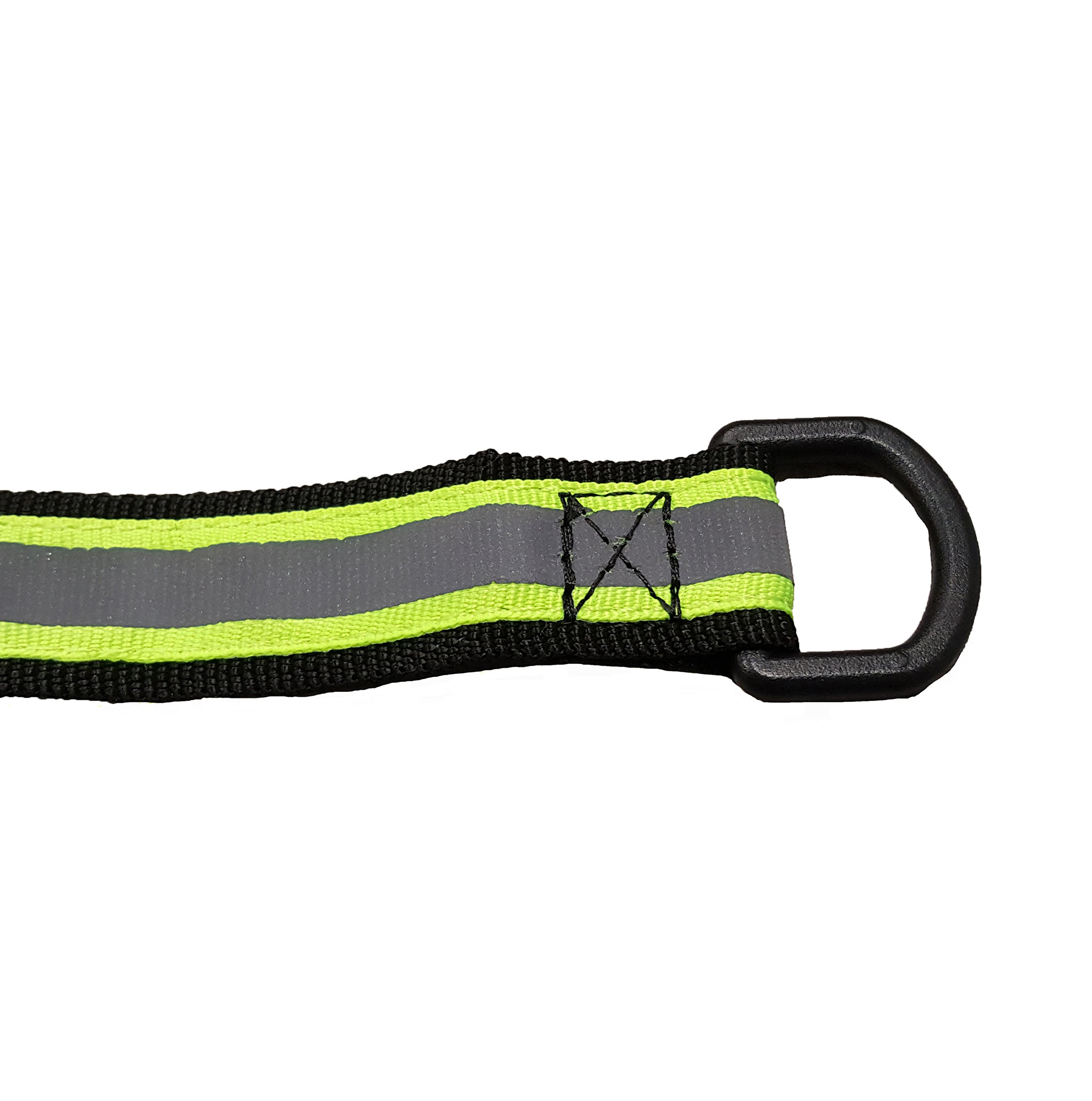 LINE2design Firefighter Glove Strap - Emergency Rescue Turnout Gear Heavy Duty Reflective Gloves Safety Leash - First Responders EMTs Construction and Mechanics Adjustable Work Glove Holder - Green