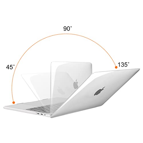 MOSISO Compatible with MacBook Pro 13 inch Case 2023, 2022, 2021, 2020-2016 M2 M1 A2338 A2251 A2289 A2159 A1989 A1708 A1706 with/Without Touch Bar, Plastic Hard Shell Case Cover, Crystal Clear